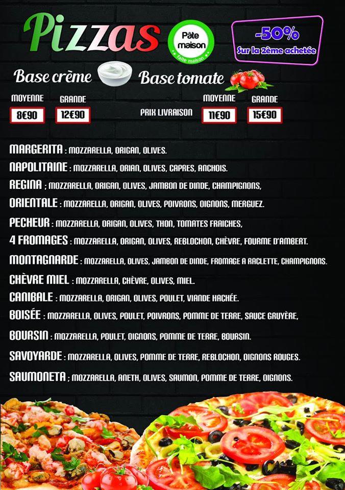 Menu at Big Mama Burger restaurant, Bron