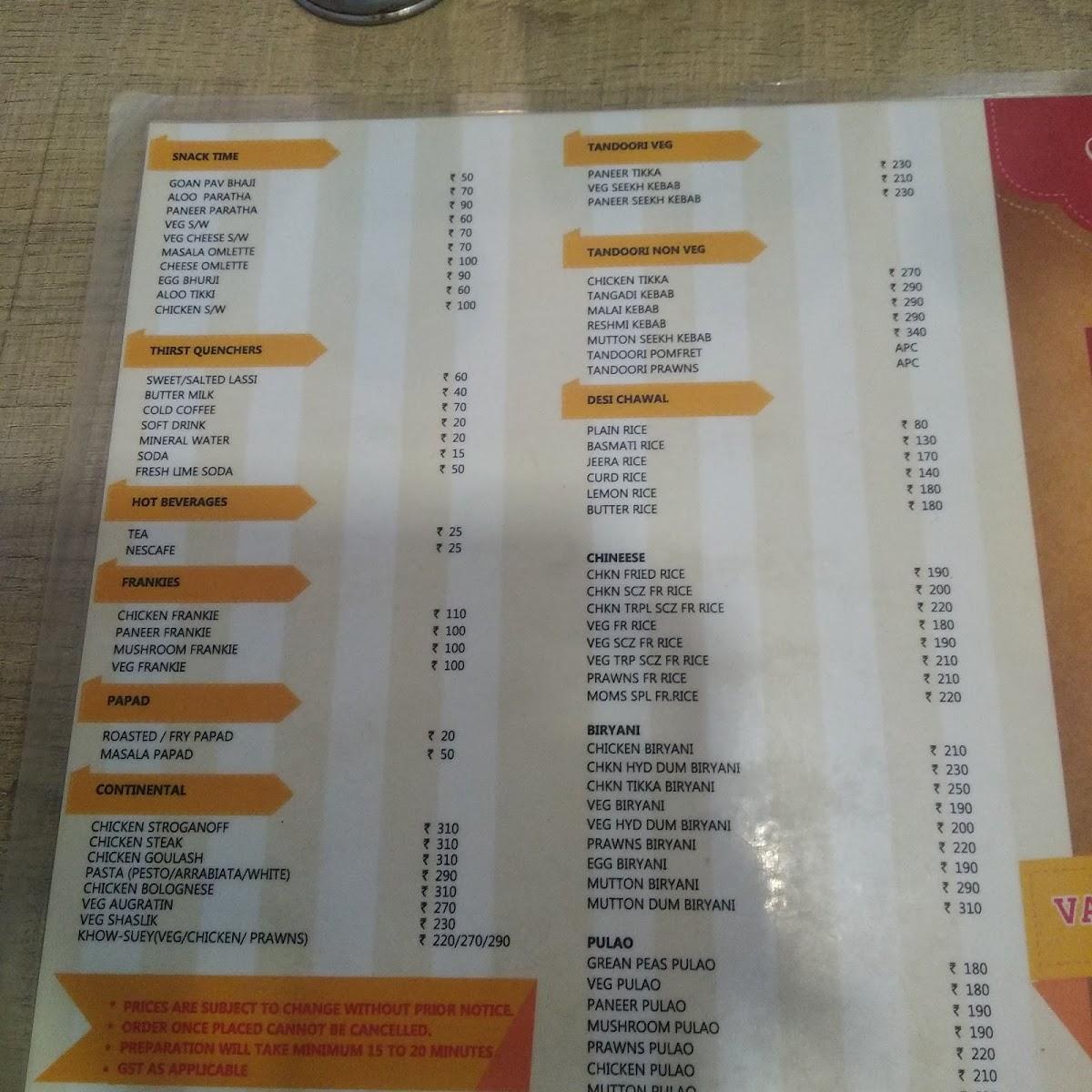 Menu at Mom's Recipes verna, Verna, 9W9M+VXC
