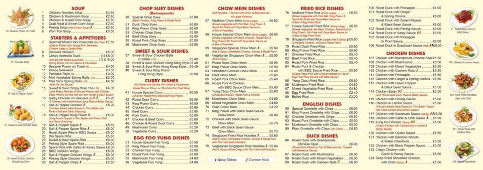 Menu at New Wok Chinese Takeaway restaurant, Tewkesbury, 28 Lee Rd