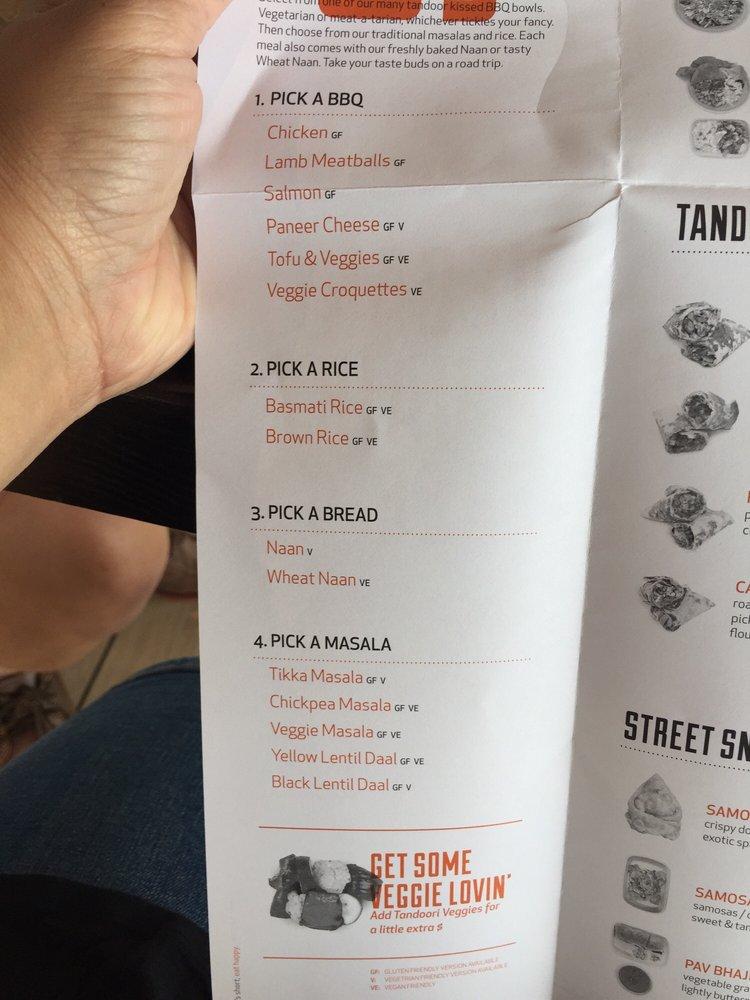 Menu at Choolaah restaurant, Beachwood, Chagrin Blvd