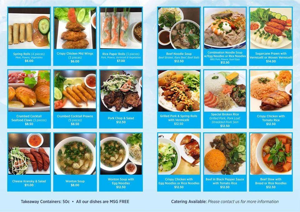 Menu at My Hao Cuisine - Vietnamese Restaurant and Cafe, Winston Hills ...
