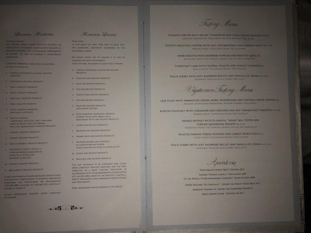 Menu da Il Palagio pub & bar, Firenze, 99