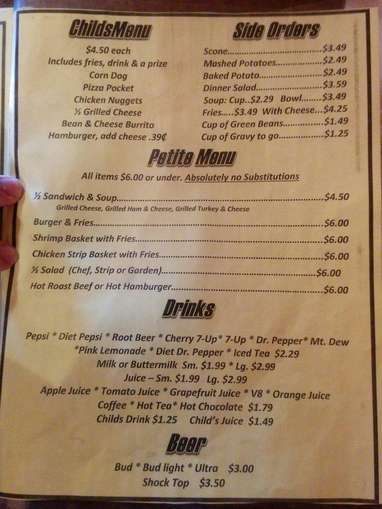 Menu at Leslie's Family Tree Restaurant, Santaquin