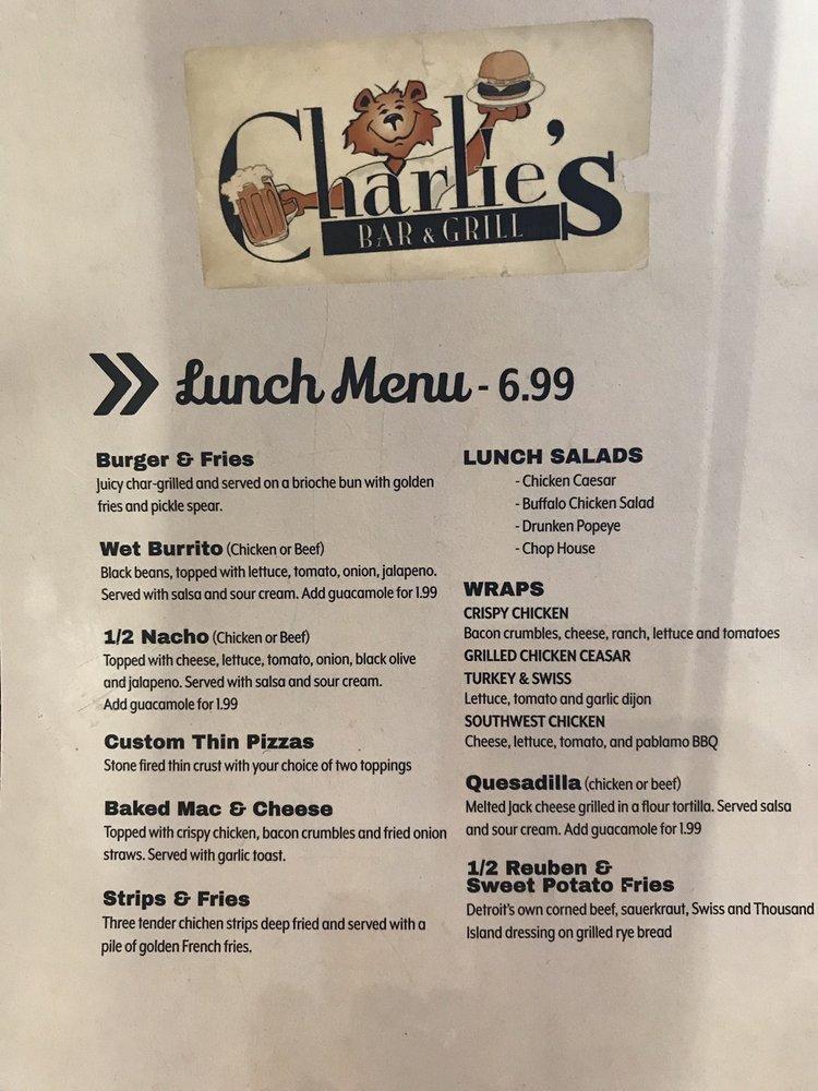 Menu at Nico's Pub and Grill, Windsor charter Township