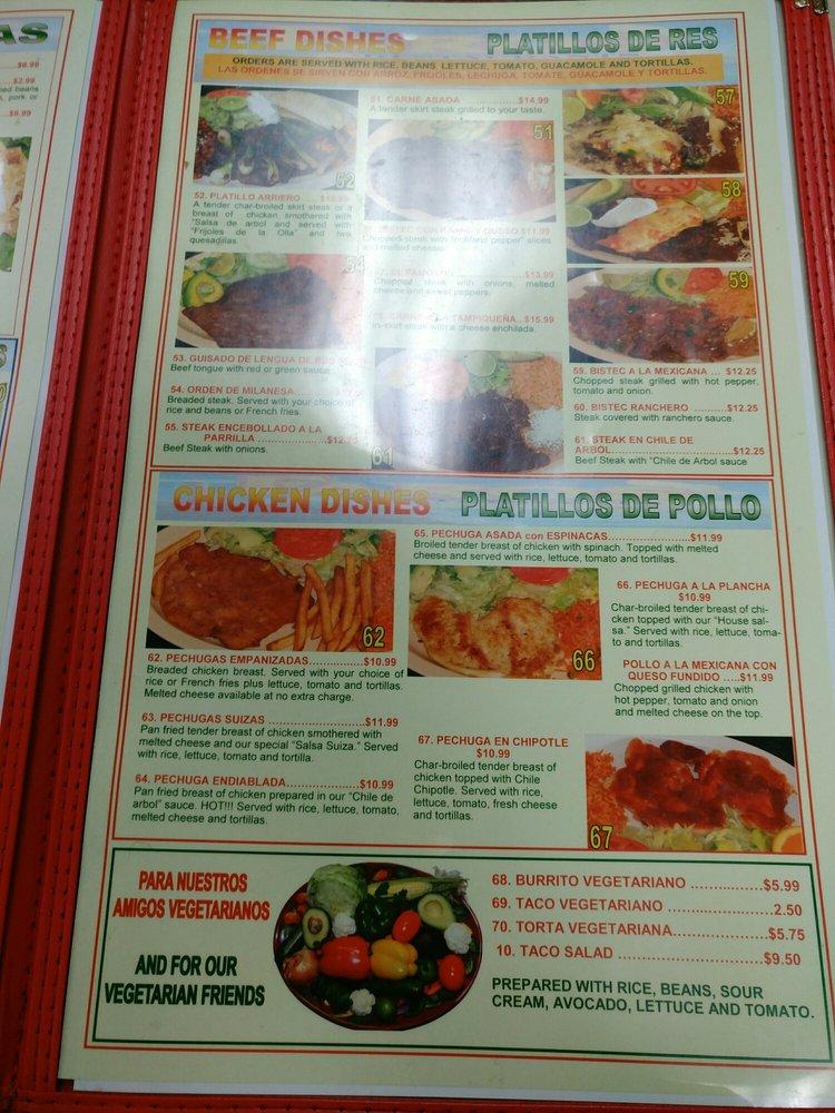 Menu at EL FARO MEXICANN CUISINE restaurant, Elgin, Lillian St