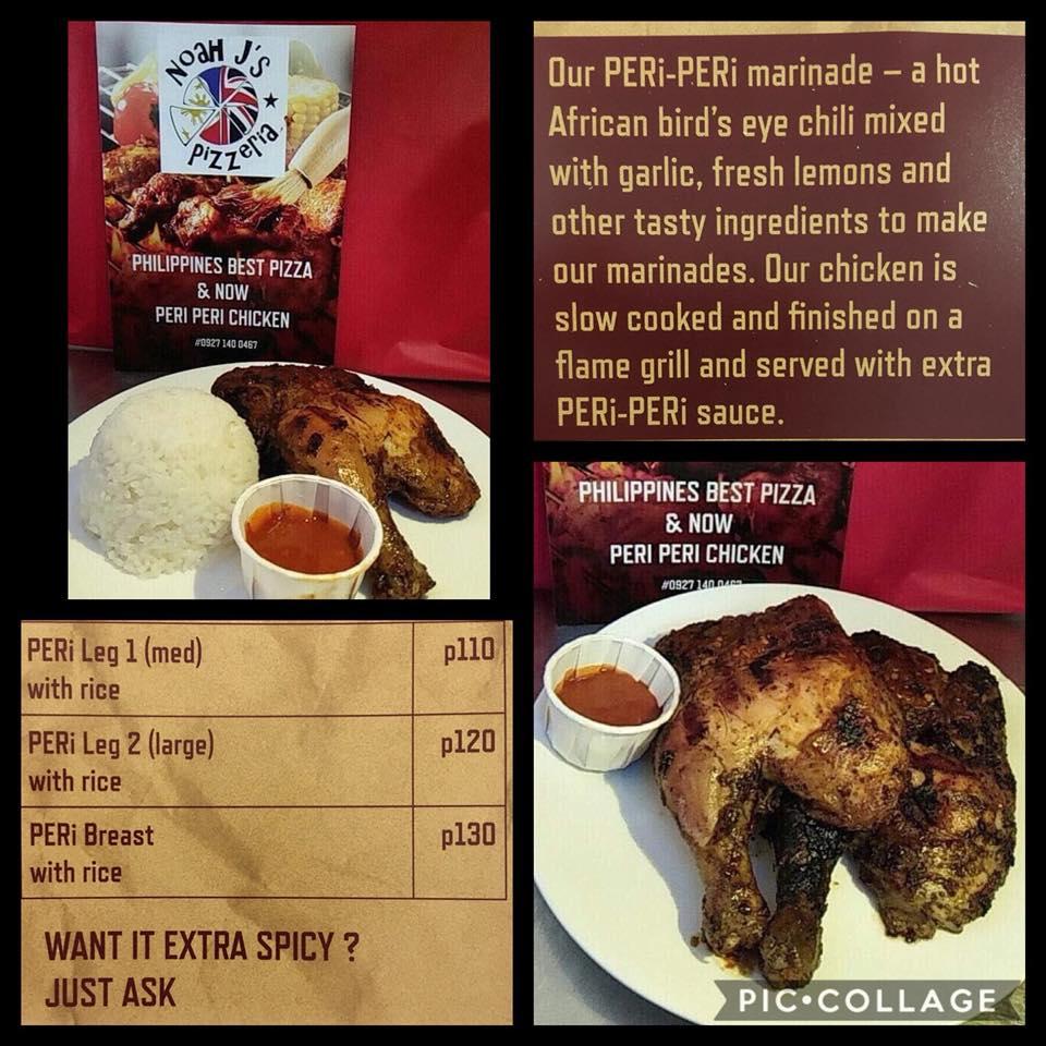 Menu at Noah J's Pizzeria, Bangued