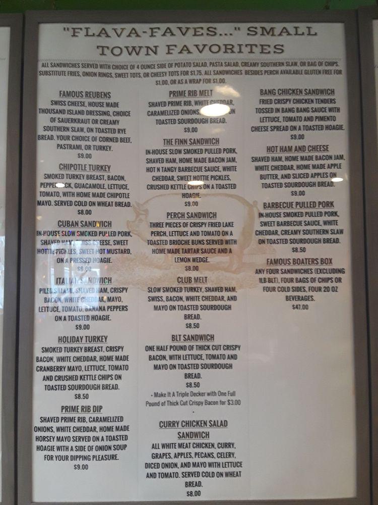 Menu at Small Town Sandwich Shop restaurant, Spring Lake