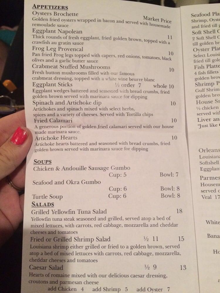 Menu at Cafe 615 (Home of Da Wabbitt), Gretna