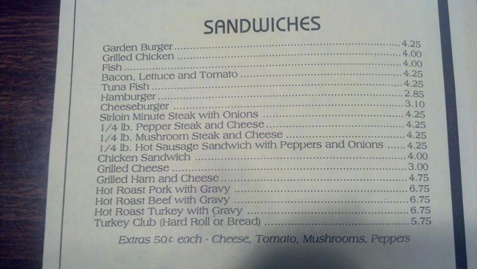 Menu at Half Circle Barbecue, Ashley