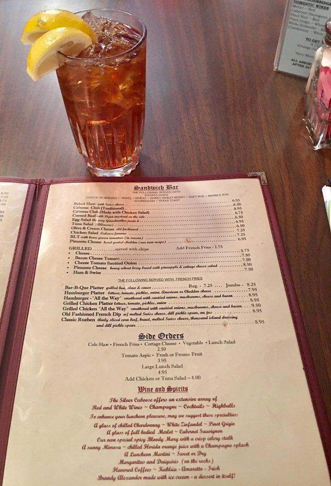 Menu at Silver Caboose Restaurant & Soda Fountain, Collierville