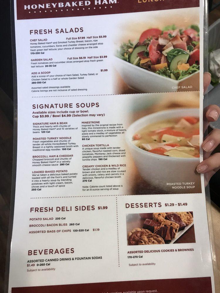 Menu at The Honey Baked Ham Company restaurant, Farmington Hills, W 14 ...