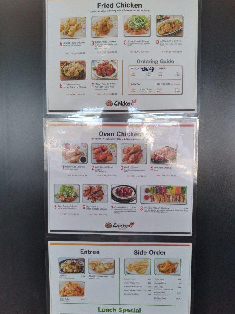 Menu at Vons Chicken - Carmichael, Carmichael