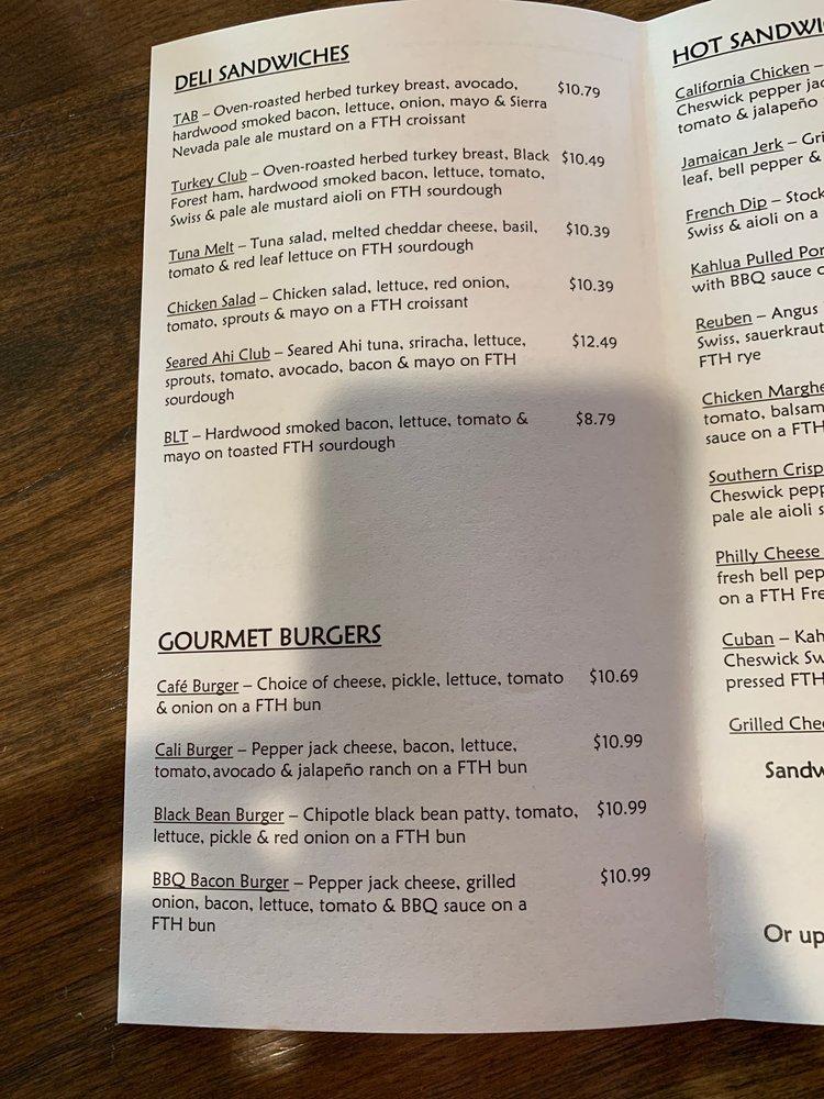 Menu at From the Hearth Kitchen and Pie Shop - Red Bluff restaurant ...