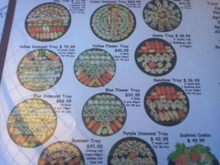 Menu at Bikkuri Sushi restaurant, Orlando, E Colonial Dr
