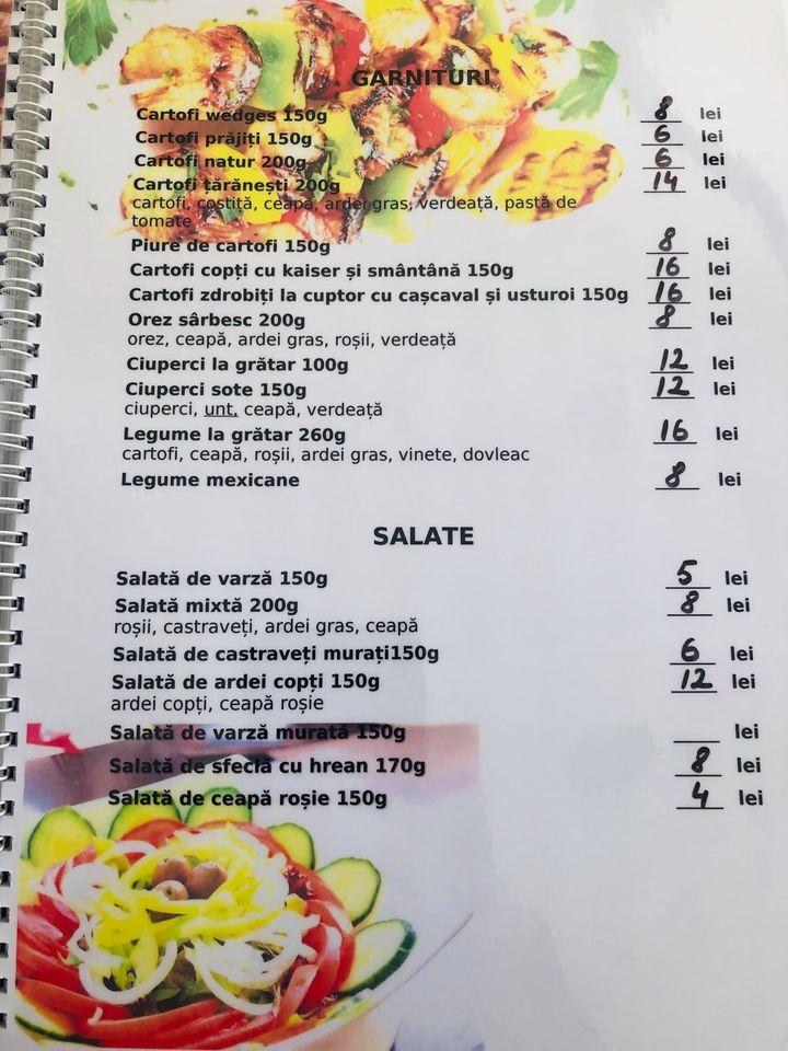 Menu at Casa Alba, Mangalia
