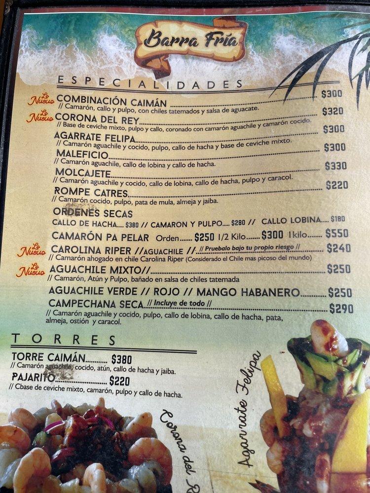 Carta de El Caiman, Rosarito