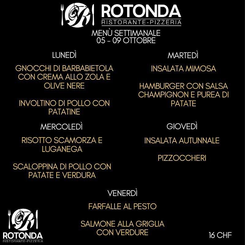 Menu at Rotonda - Ristorante/ Pizzeria/ Fusion, Gordola
