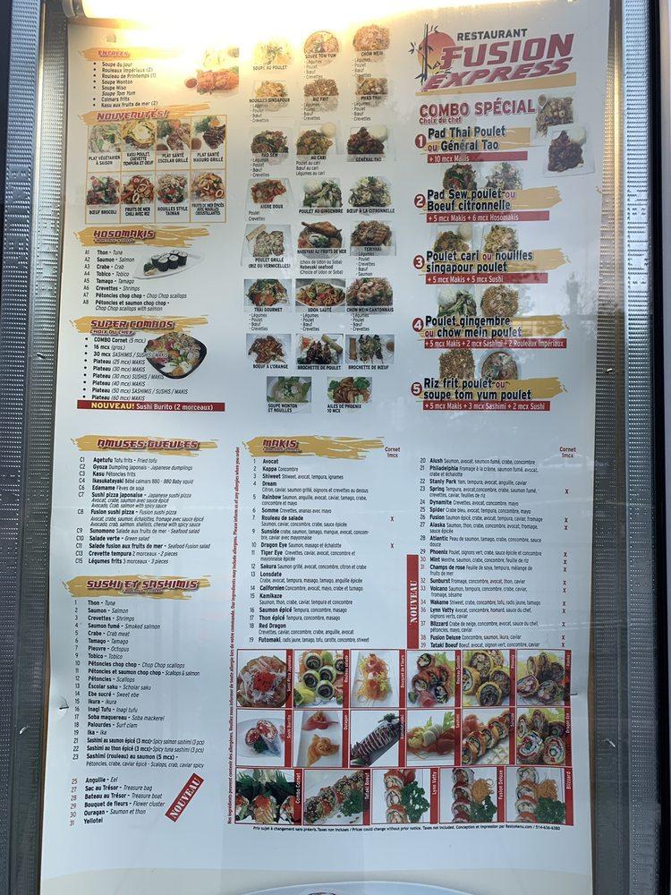 Asian Fusion Express Menu at Mary Lockridge blog