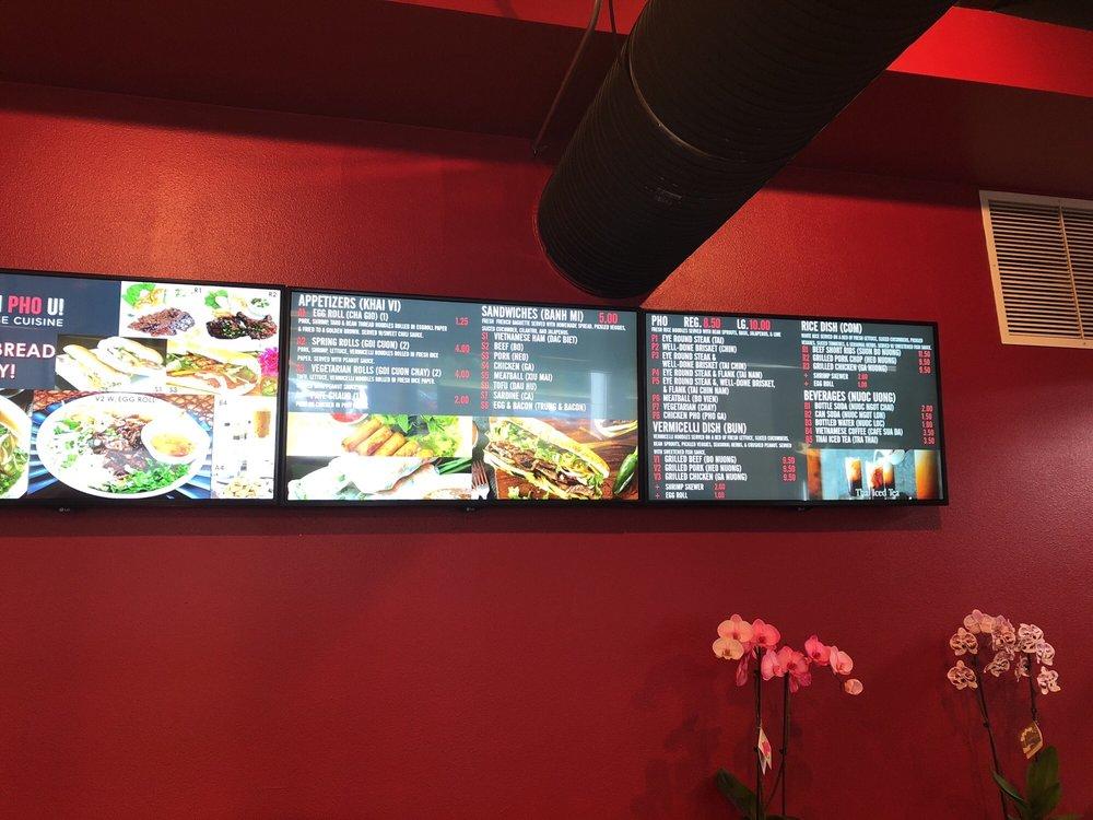 Menu at Banh Mi Pho U! restaurant, Bothell