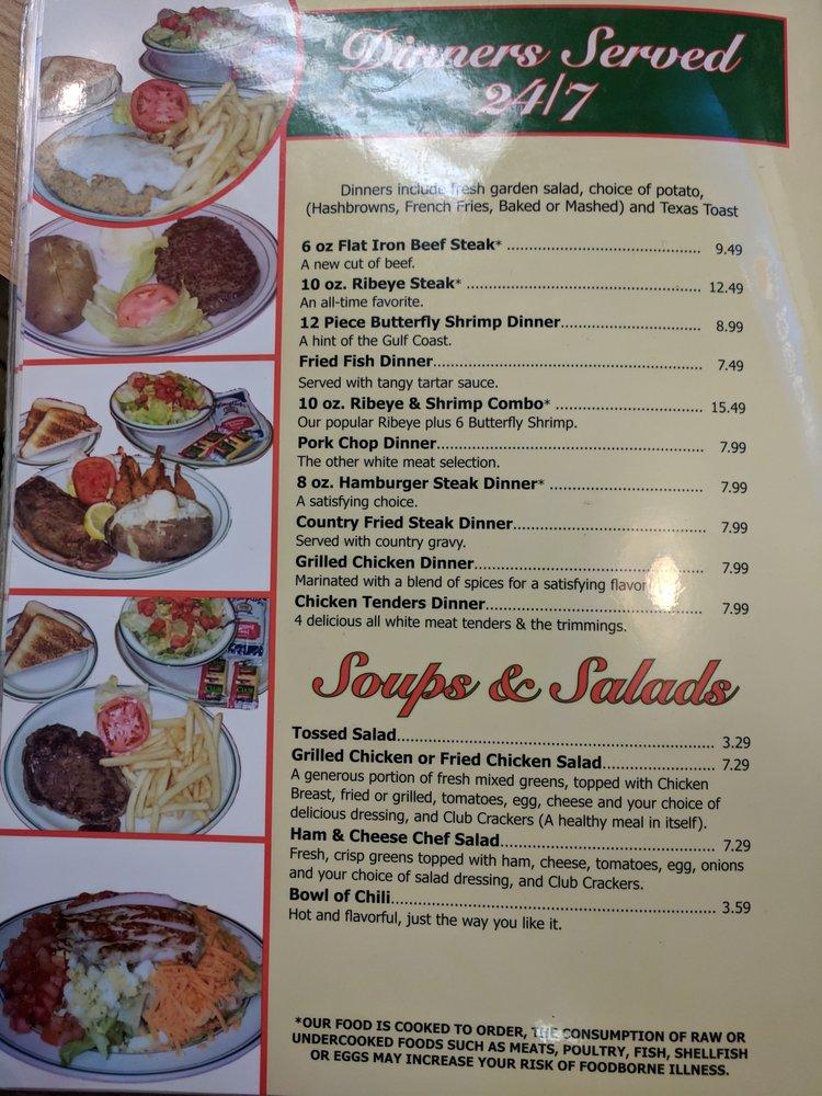 Menu at Ken's Corner Grill restaurant, Smyrna