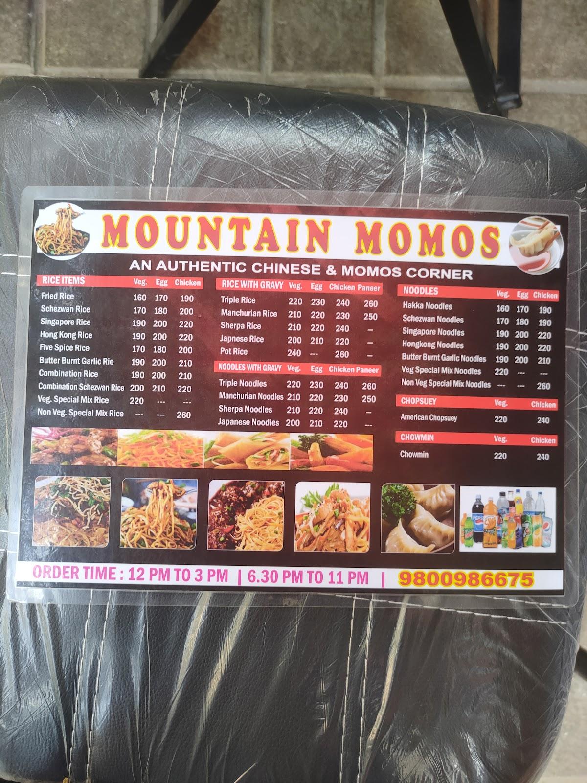 Menu at MOUNTAIN MOMOS, Thane