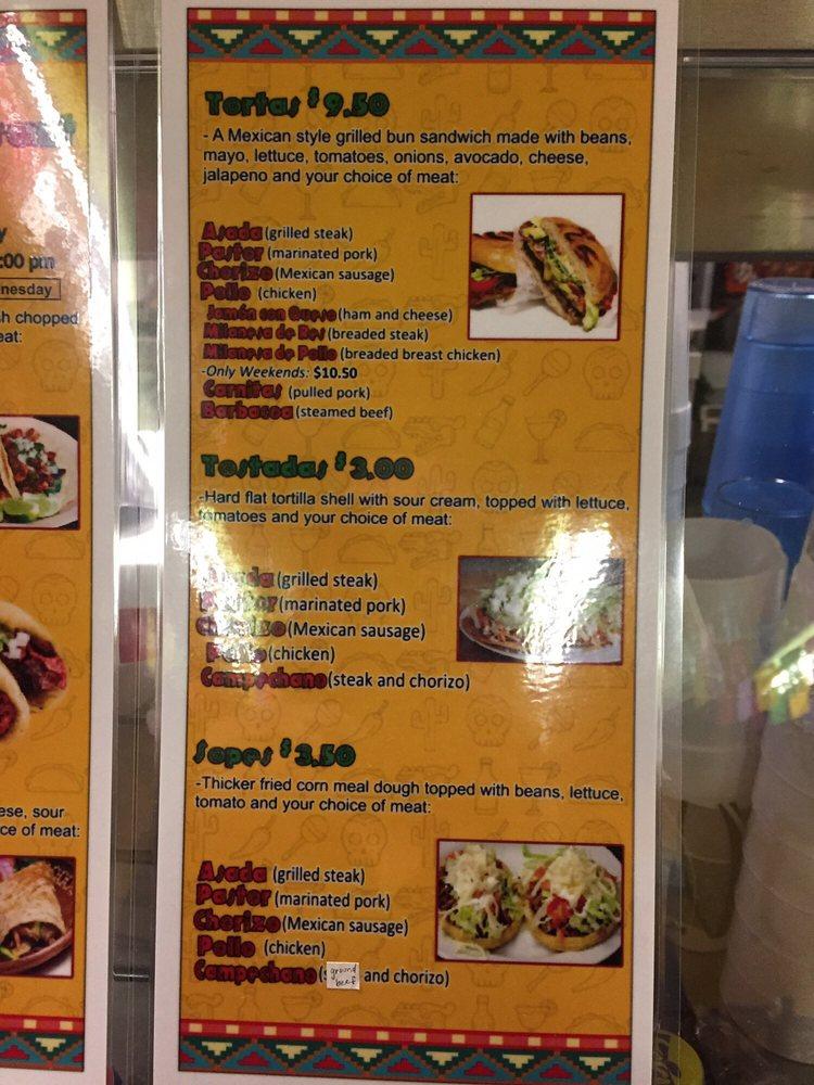 Menu at Las Milpas Restaurant & Store, Baraboo
