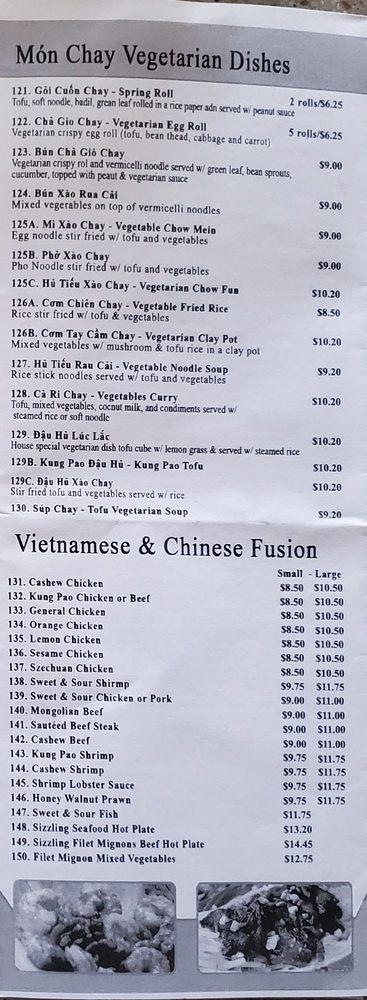 Menu at Pho Country restaurant, Carson City