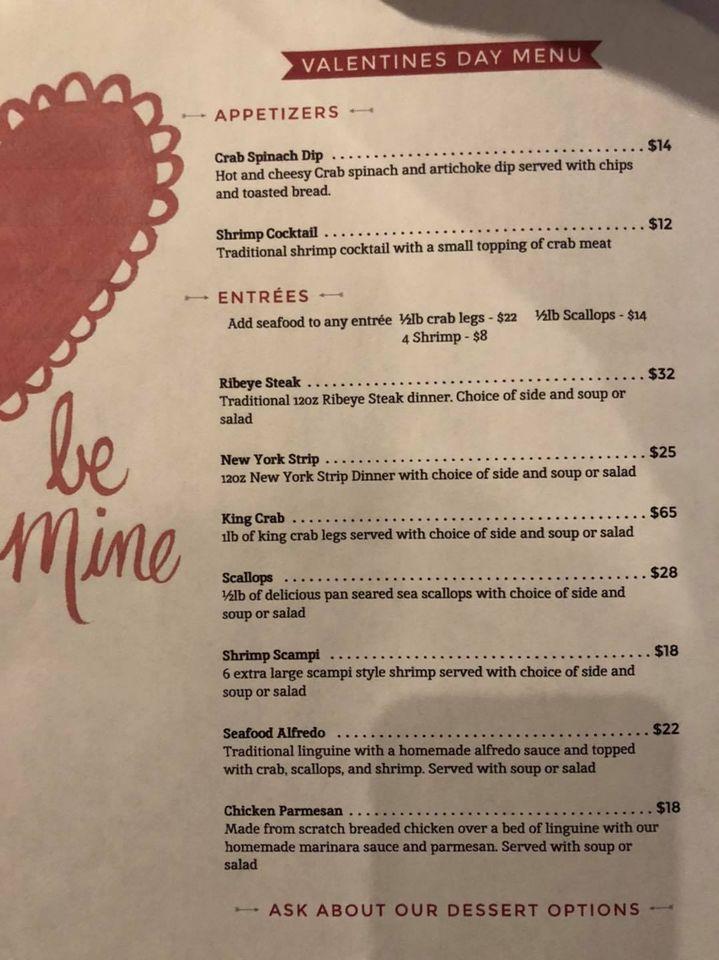 Menu at Branding Iron Lanes & Lounge pub & bar, Conrad