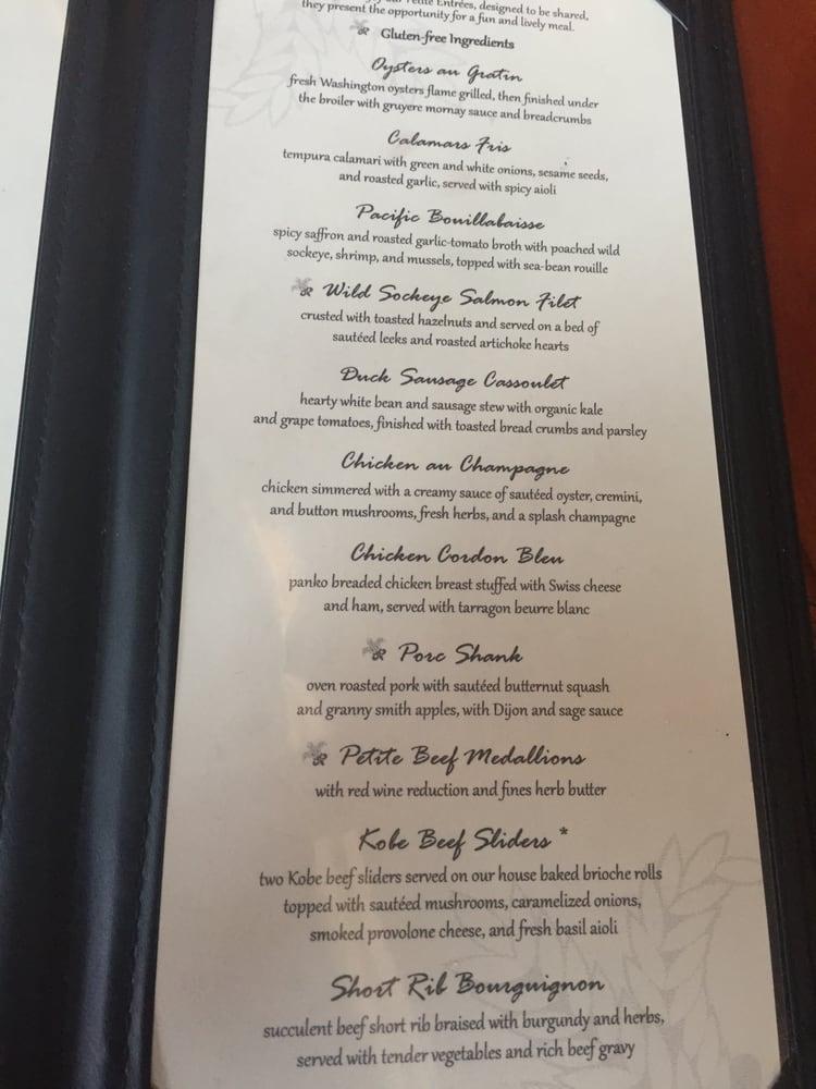 Menu at La Provence Boulangerie & Patisserie restaurant, Beaverton