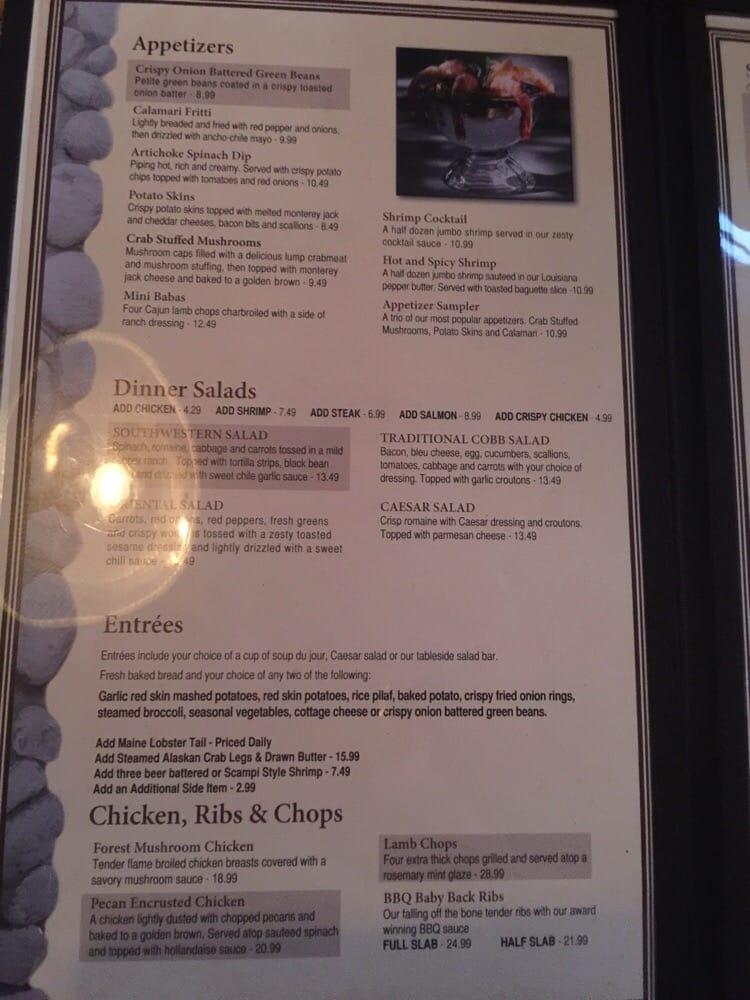 Menu at Hungry Hunter Steakhouse, Bakersfield