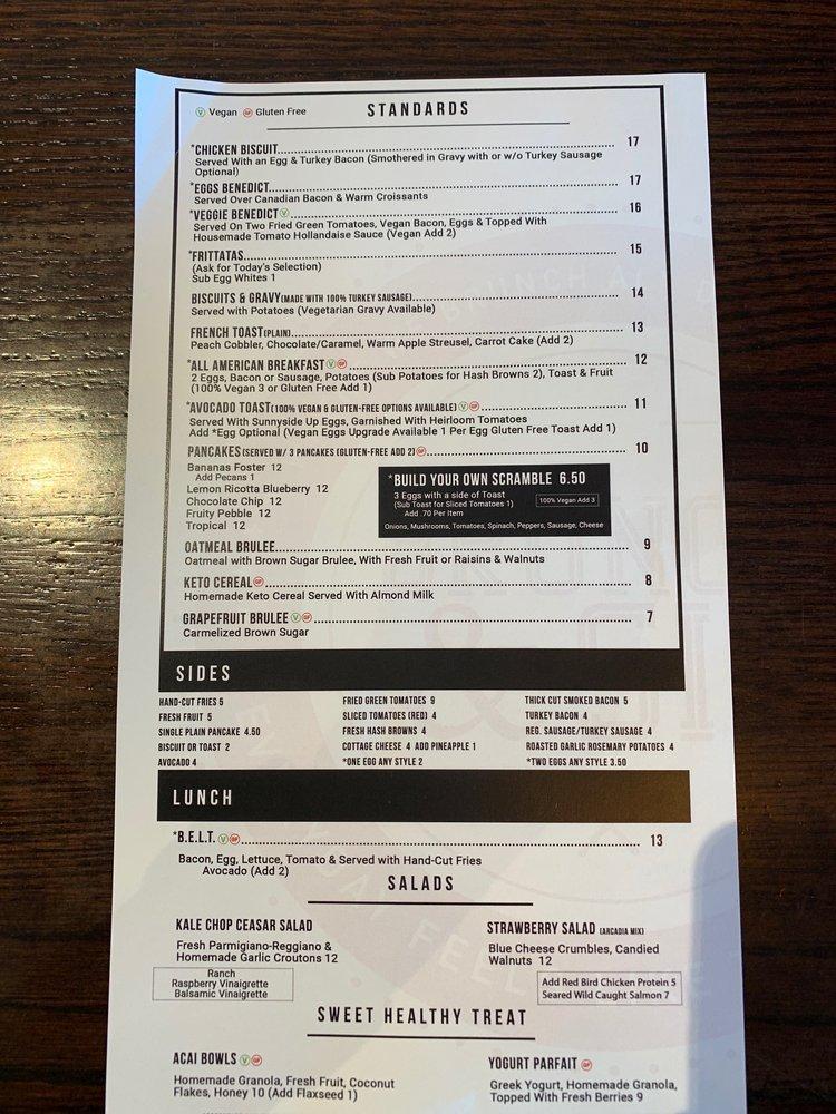 Menu at Brunch & Sip pub & bar, Phoenix