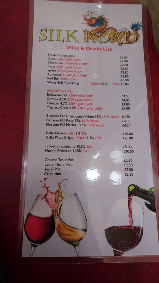 Menu at Ho Wong’s Chinese Takeaway & Silk Road Restaurant, Bellshill