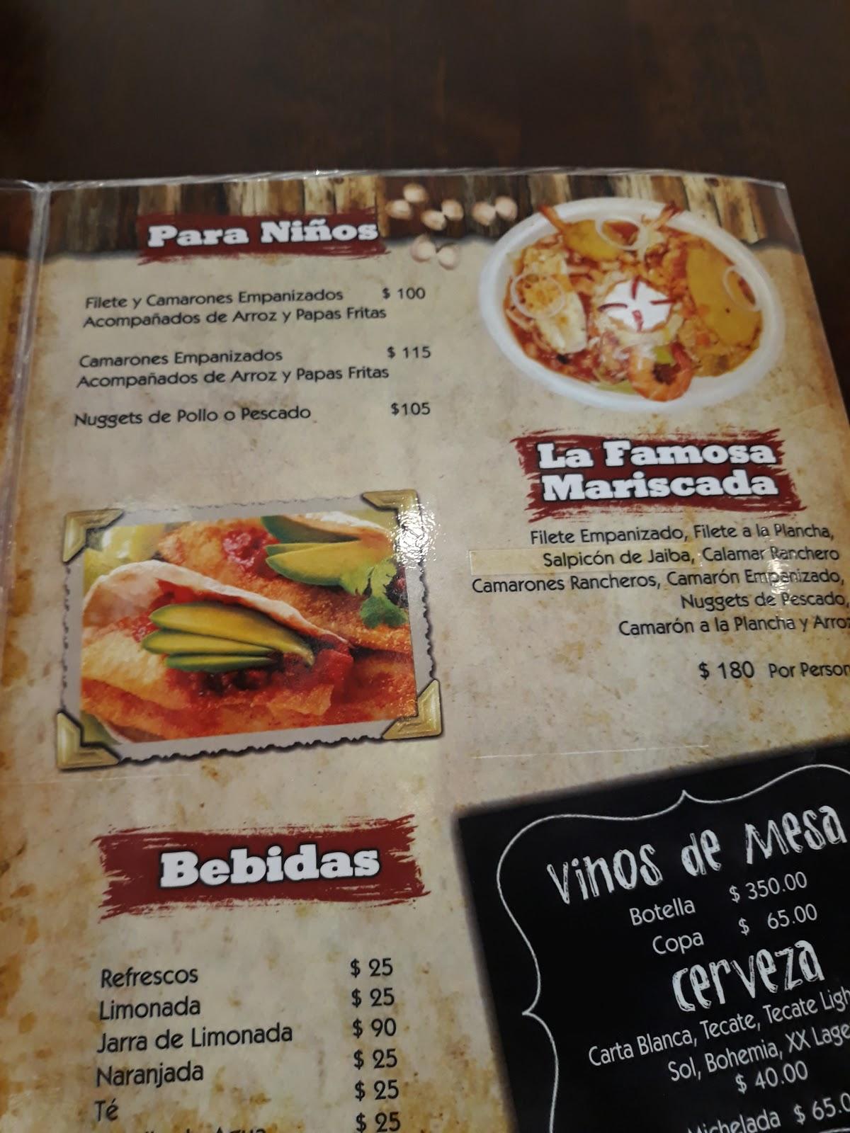 Carta del restaurante Mariscos Lauro Villar, Matamoros, Av. Gral. Lauro ...