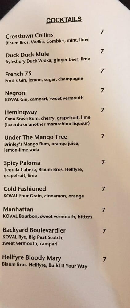 Menu at Crosstown Pub & Grill, Batavia
