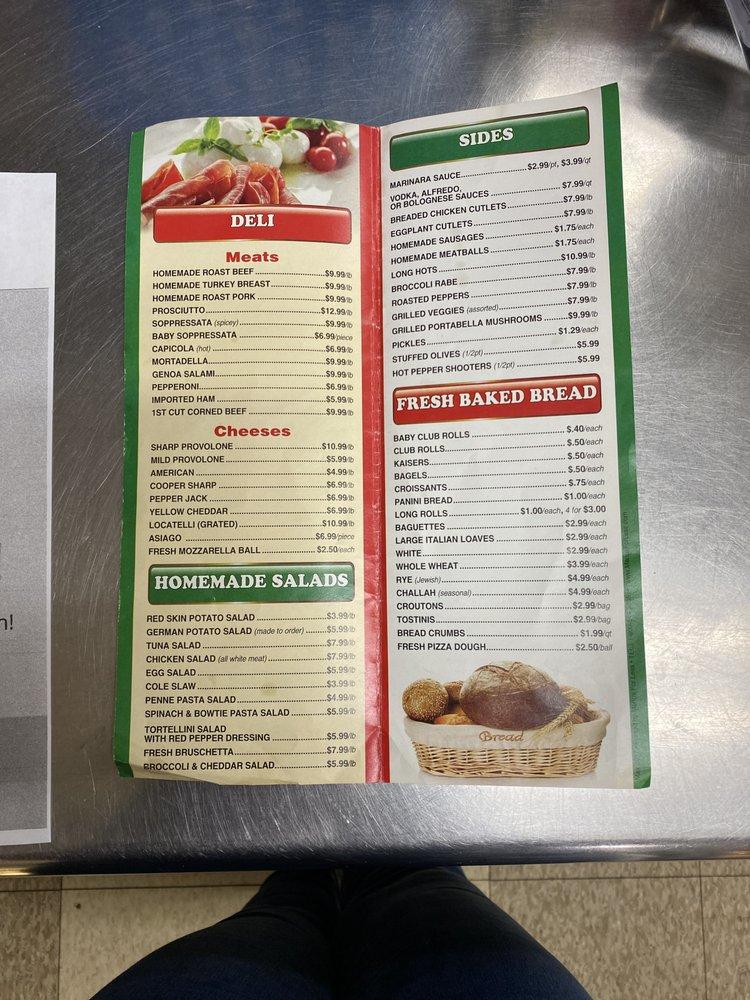 Menu at Don Giovanni's Classic Bakery, Feasterville-Trevose