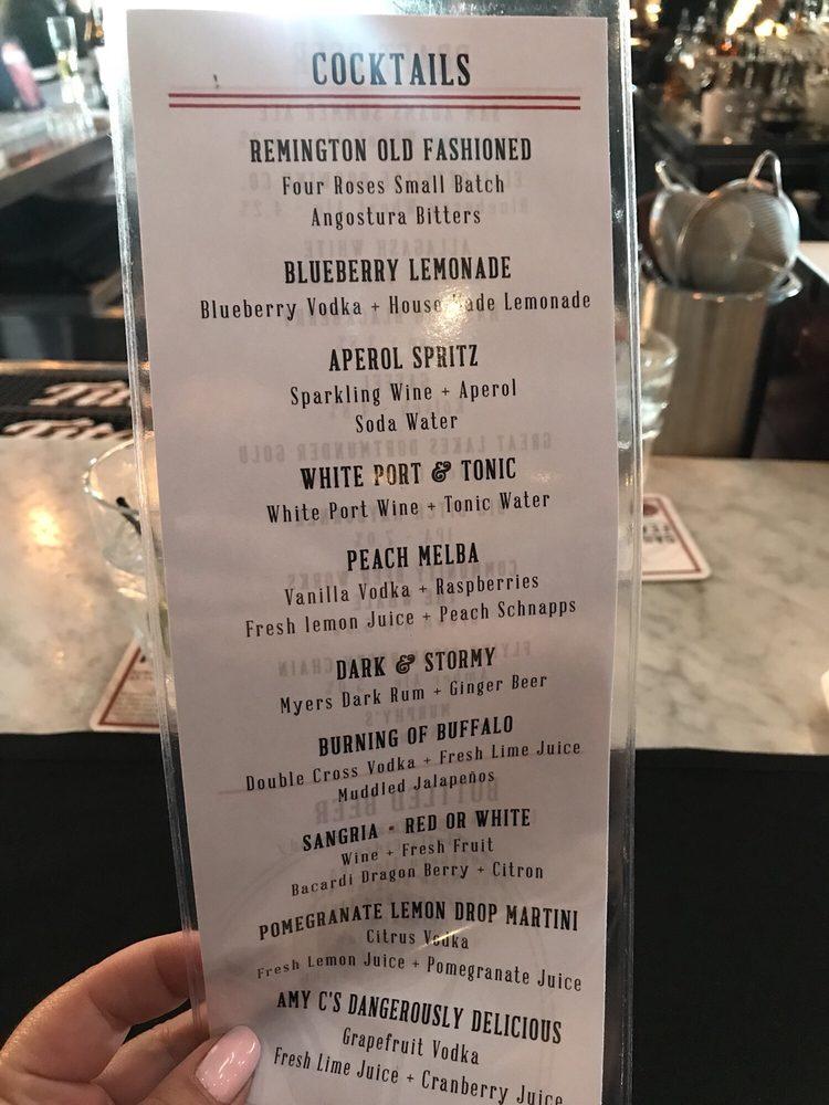 Menu at Remington Tavern and Seafood Exchange pub & bar, North Tonawanda