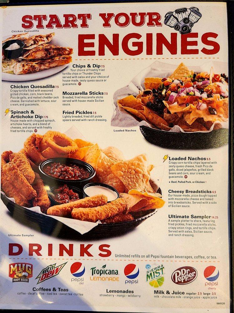 Menu at Thunder Road Grill pub & bar, Grand Island