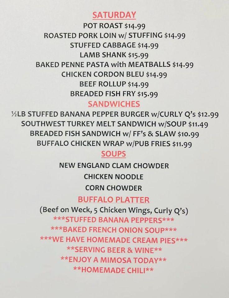 Menu at Apollo Family Restaurant, Buffalo, South Park Ave