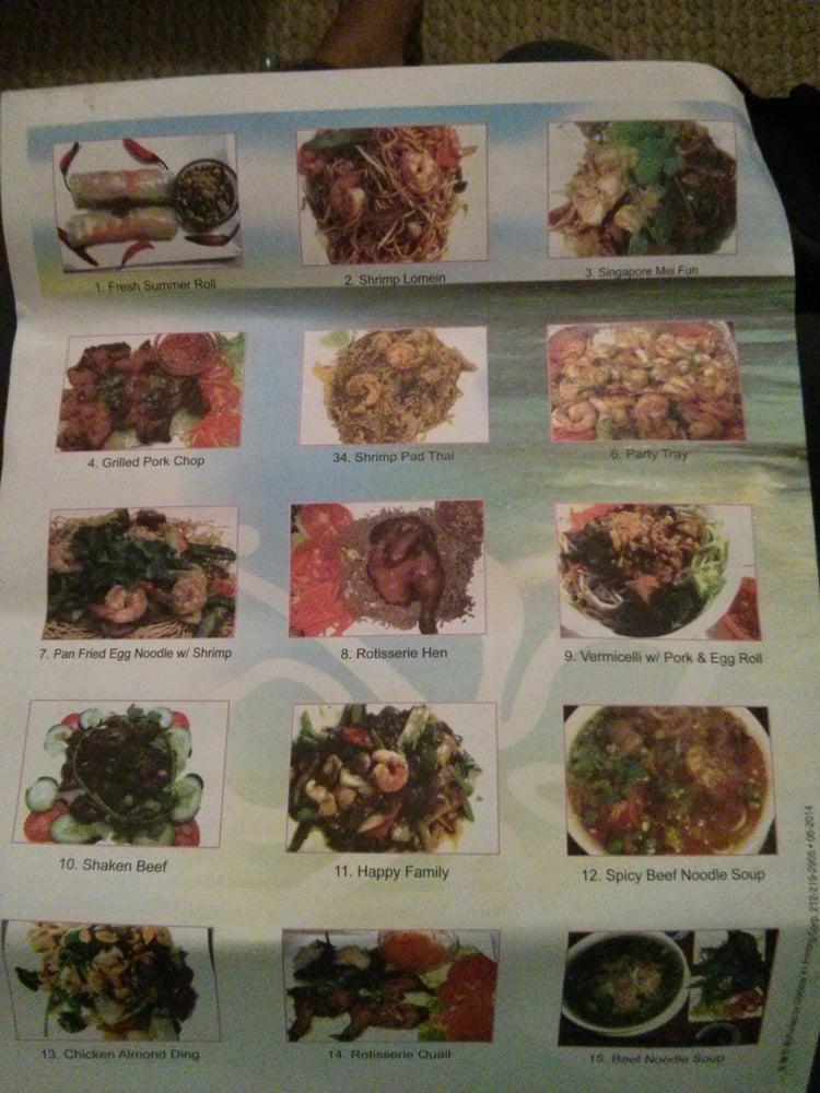Menu at Asian House Chinese & Vietnamese Restaurant, South Pasadena ...