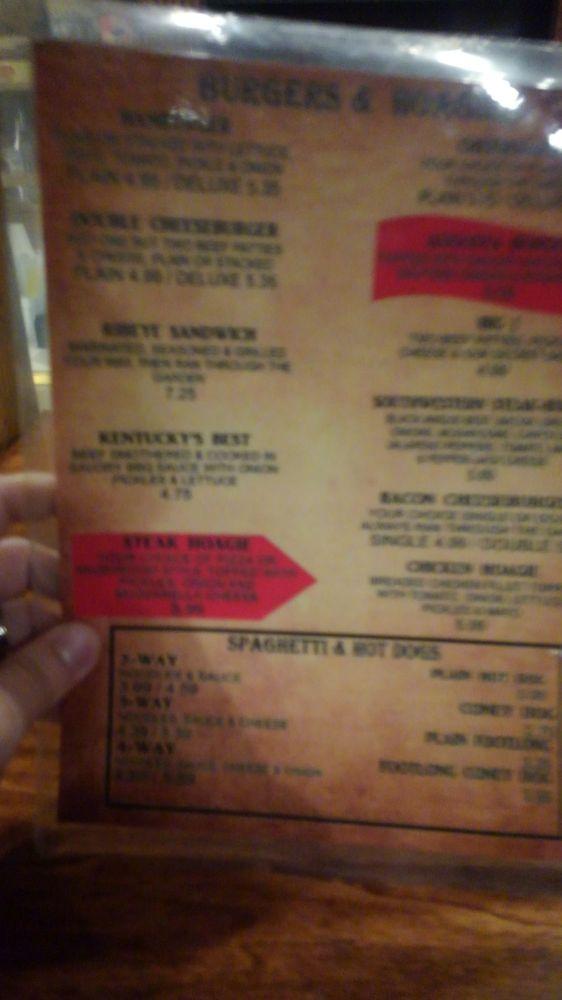 Menu at Augusta General Store Restaurant & Gift Shop, Augusta