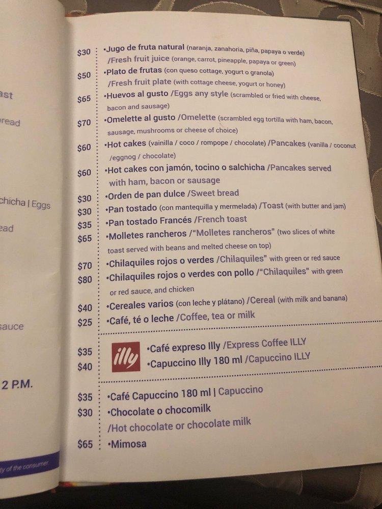Menu at El Ruedo Restaurante, Guadalajara