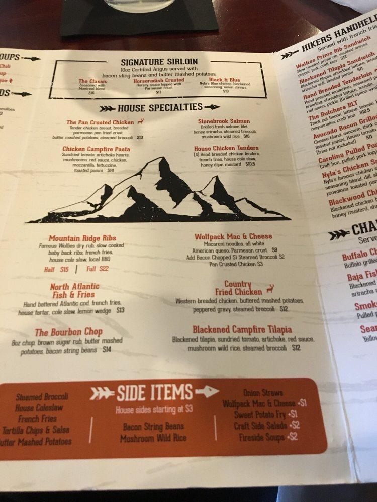 Menu at Wolfies Grill - Fishers pub & bar, Fishers