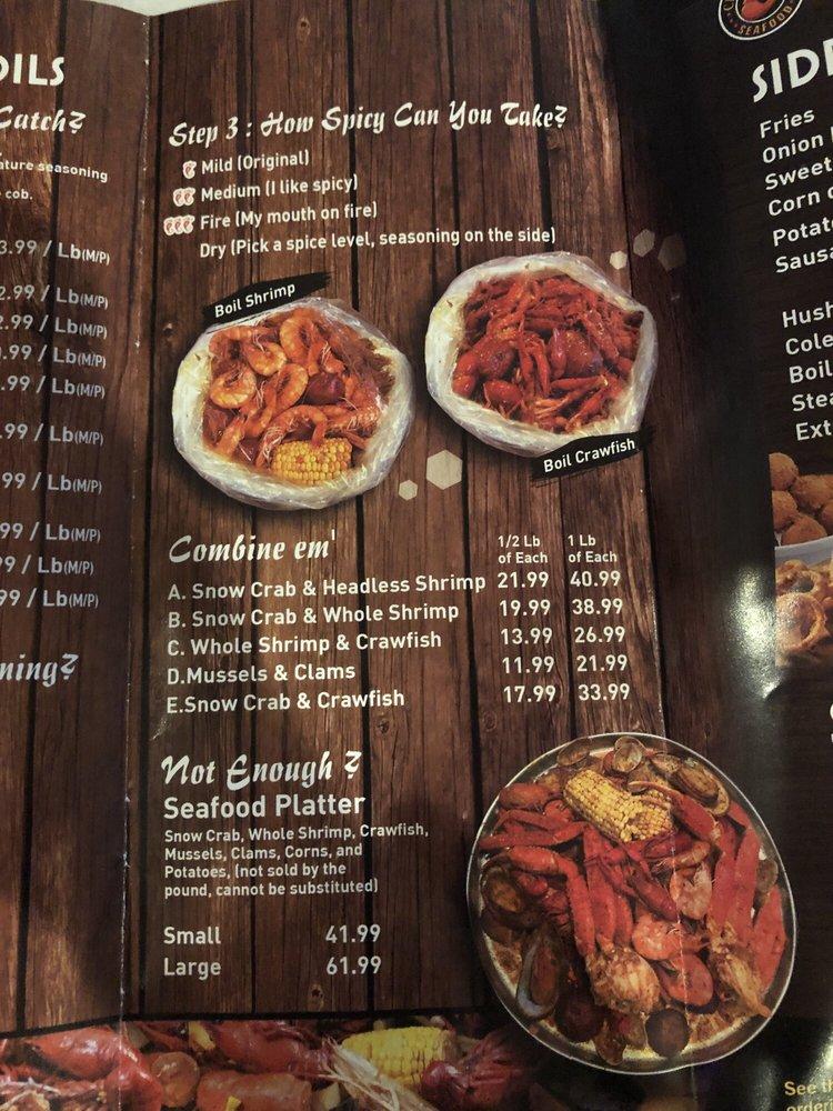 Menu at Crafty Crab Brandon restaurant, Brandon