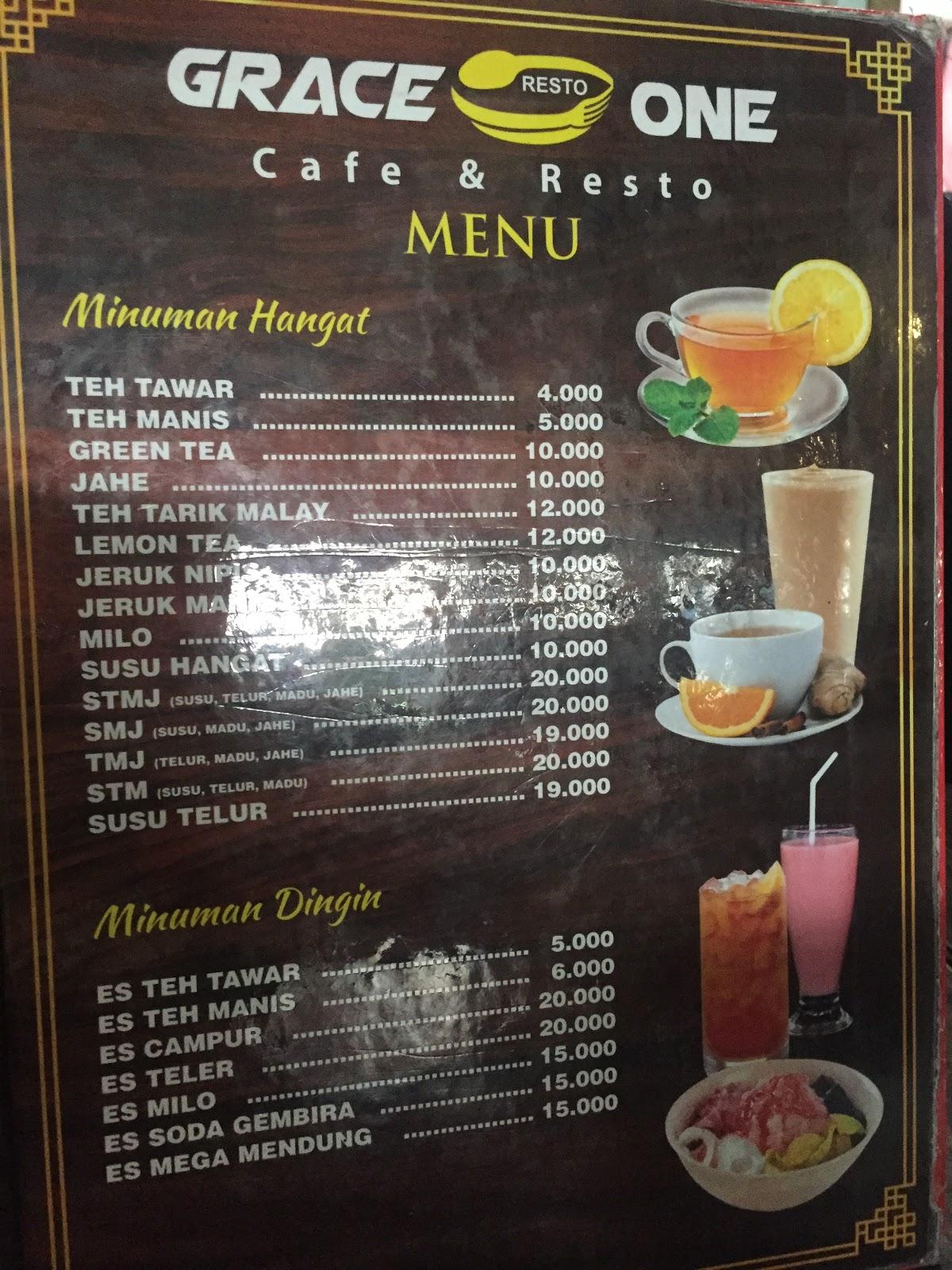 Menu at GRACE ONE Cafe & Resto, Malang