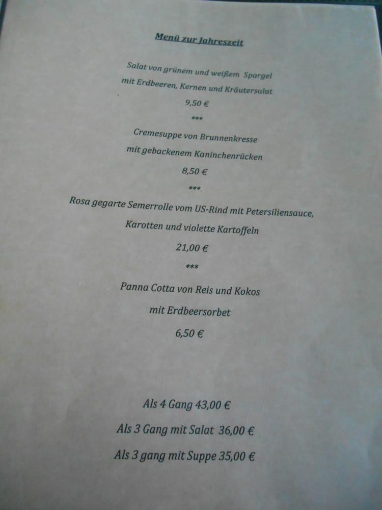 Menu at Restaurant Lara, Stralsund