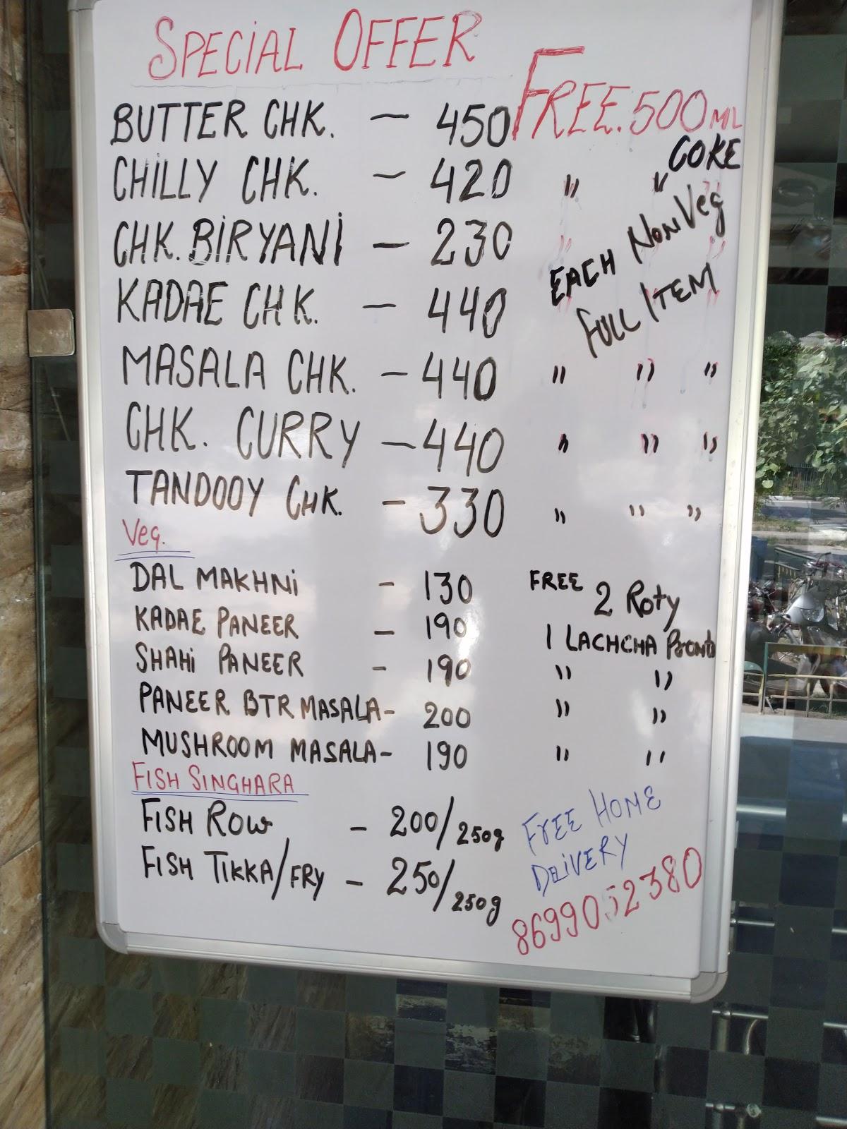 Menu at New Farm Fresh Eating Point, Panchkula