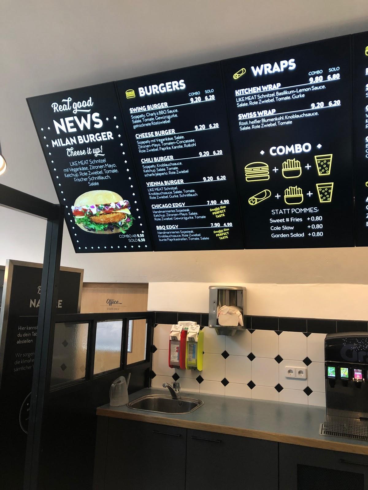 Speisekarte von Swing Kitchen Real Vegan Burger restaurant, Berlin ...