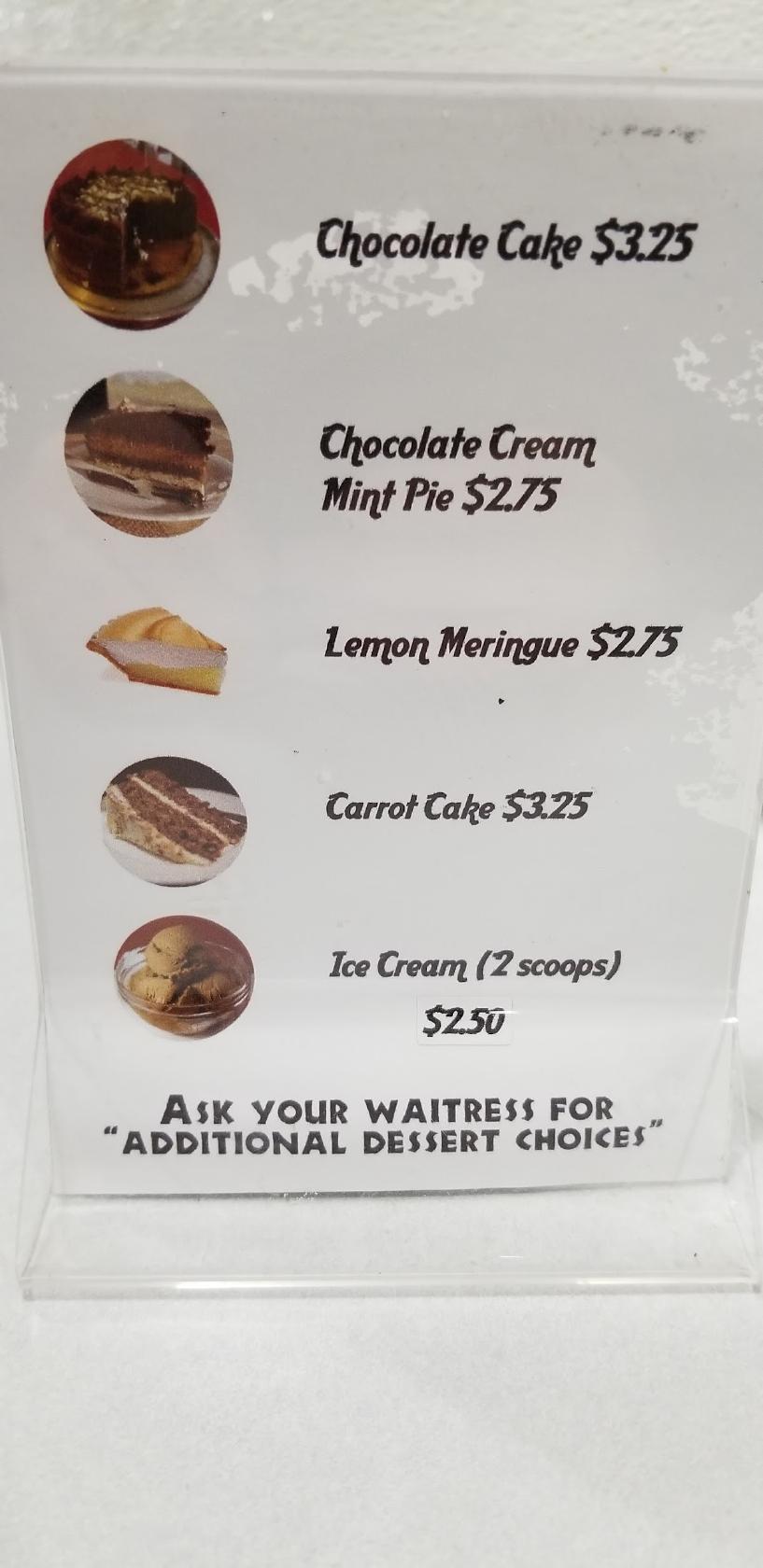Menu at Greek House restaurant, Johnson City