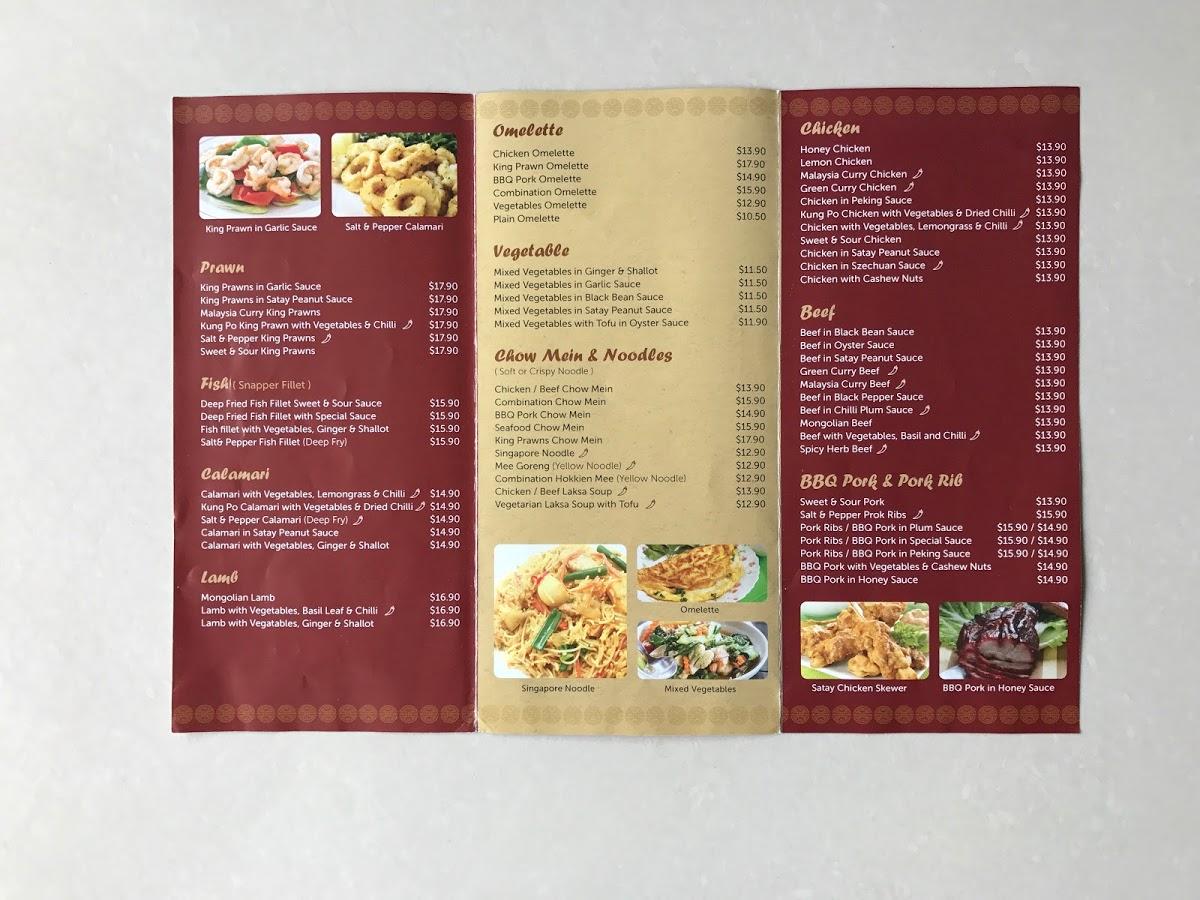 Menu at Magic Wok Asian Foods fast food, Manly West