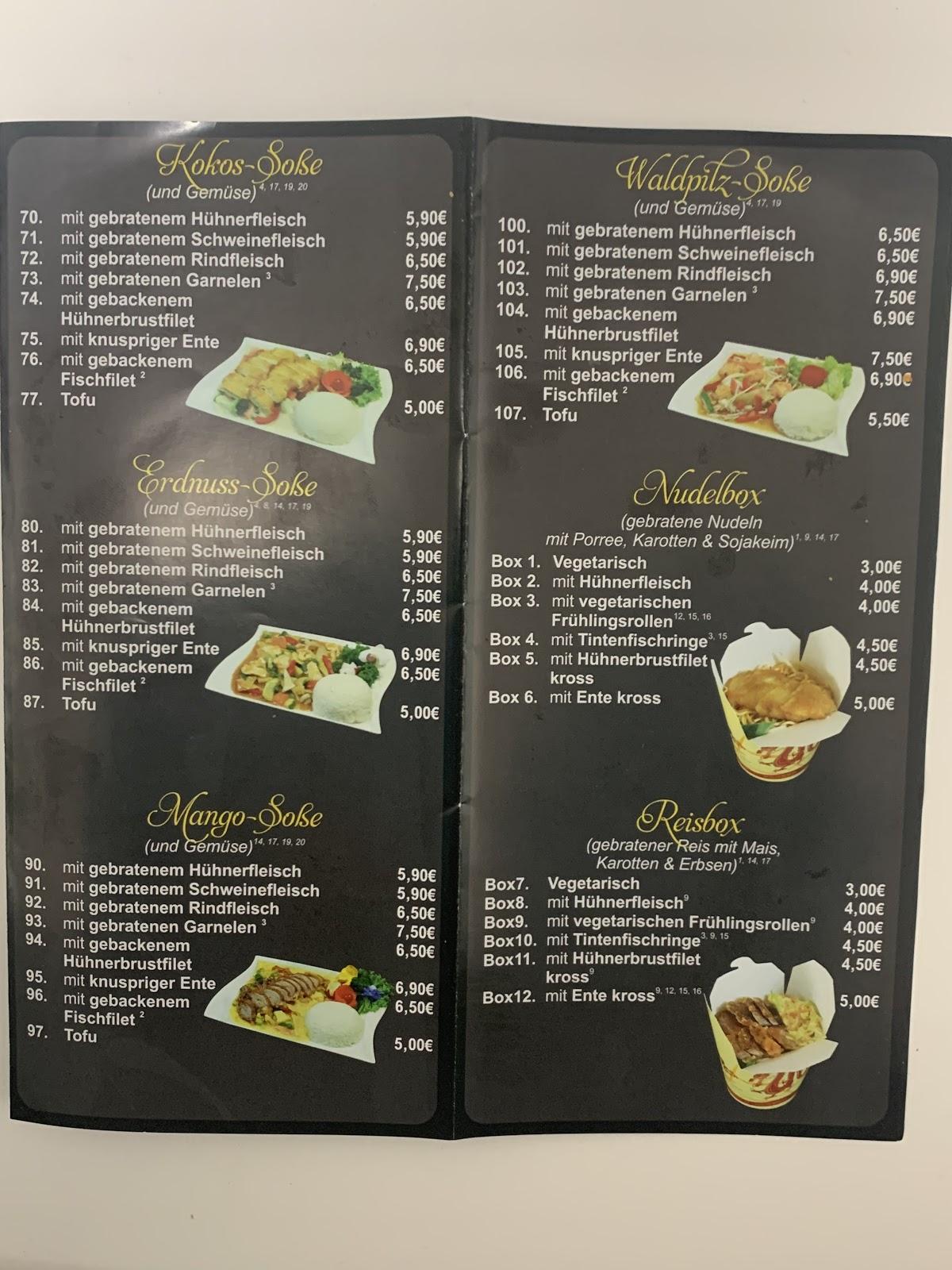 Menu at Mr Hoang Sushi & Asia, Halberstadt